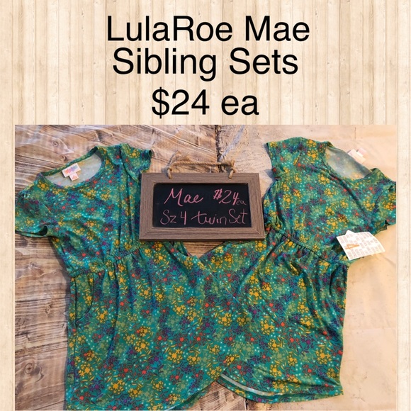 LuLaRoe | Dresses | Twin Set Lularoe Girls Mae Dress Wpockets | Poshmark